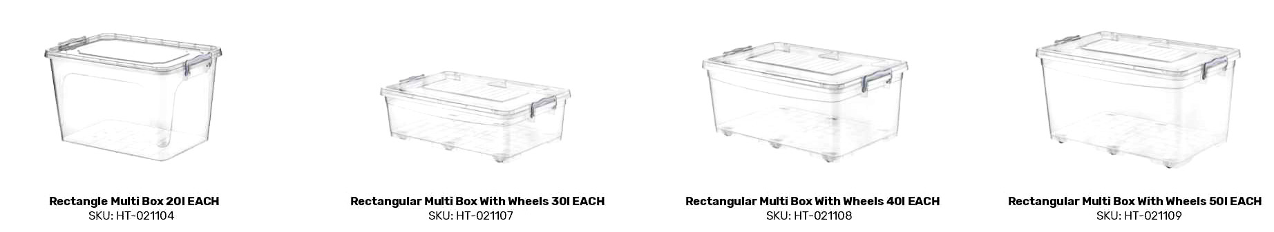 Rectangular, Square & Round Multi Boxes